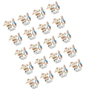 Peter Rabbit, Carrot Patch, Stickers, Baby Shower, Birthday Party ...
