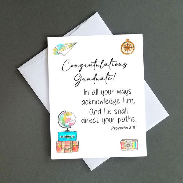Christian Graduation Card - Etsy
