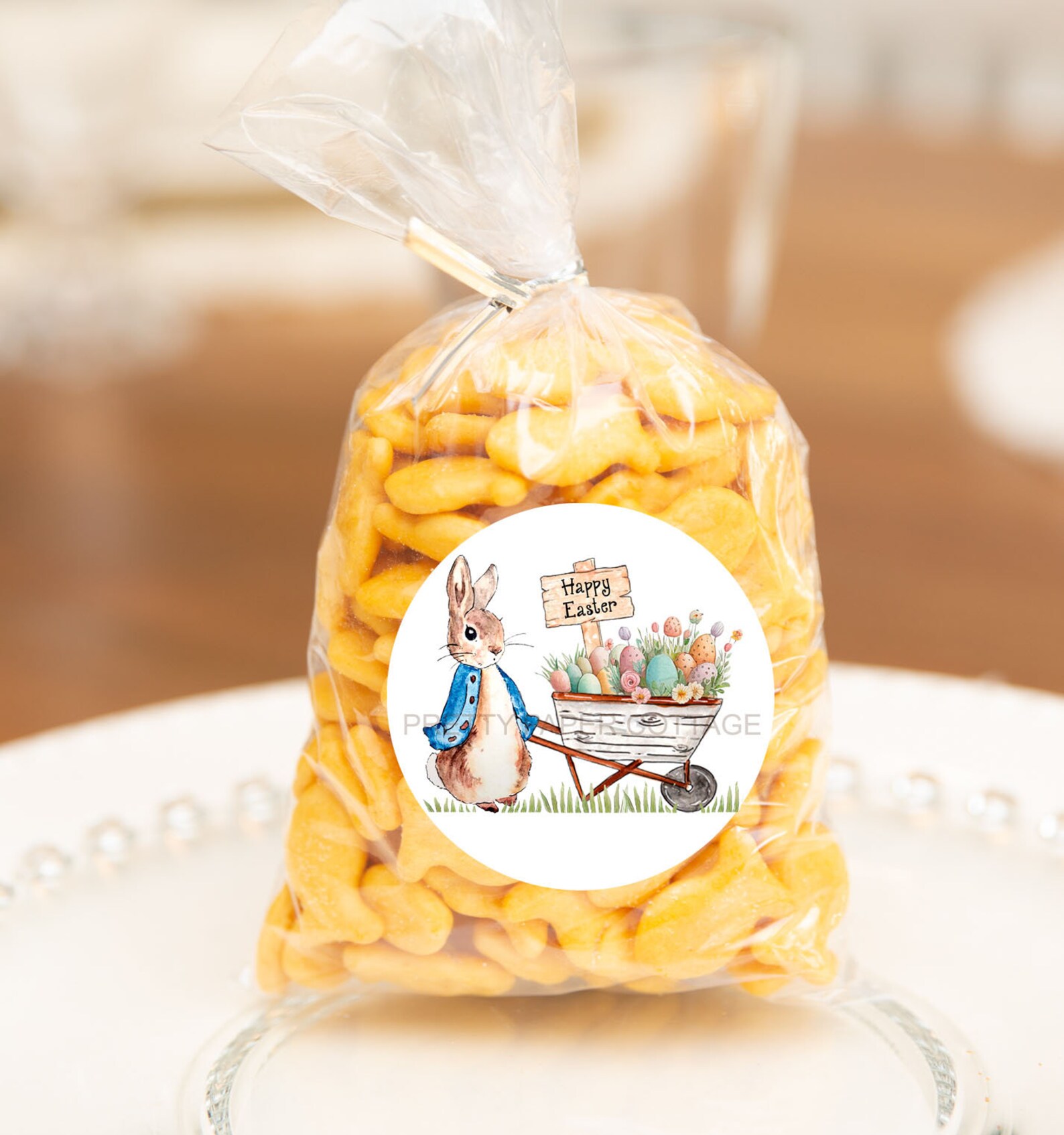 Peter Rabbit Easter Stickers Wheelbarrow Easter Eggs - Etsy