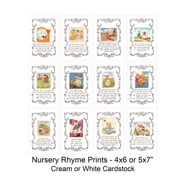 Mother Goose Prints - Etsy
