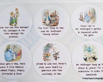 Peter Rabbit Stickers-baby Shower Birthday Favor - Etsy