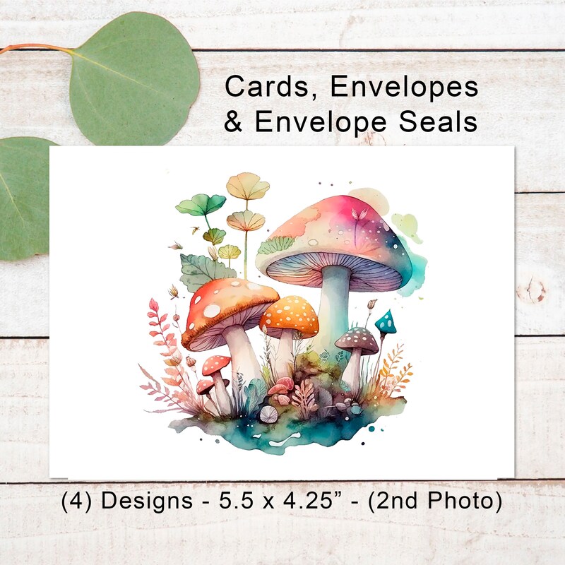 Mushroom Note Cards - Etsy