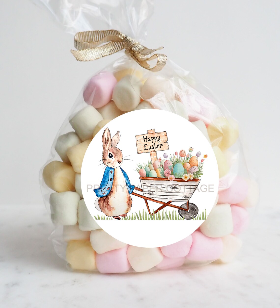 Peter Rabbit Easter Stickers Wheelbarrow Easter Eggs - Etsy