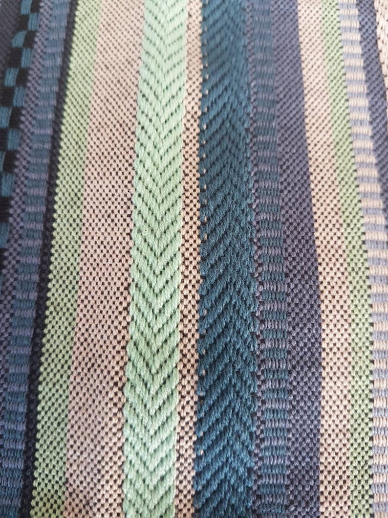 Inca mexican multi pattern woven fabric etnic woven | Etsy