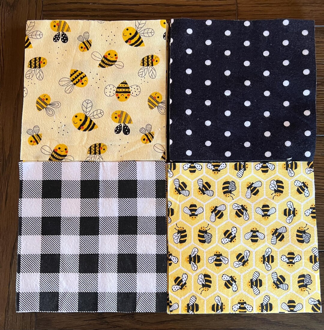 Busy Bees Doozy Pack- Flannel Rag Quilt Kit - Etsy