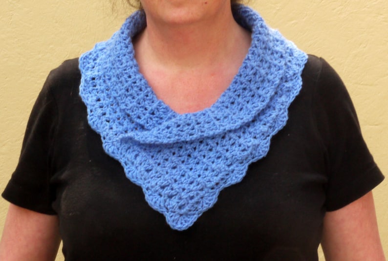 Easy Crochet Pattern Collared Scarf - Etsy