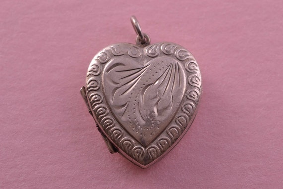 Silver Vintage Opening Heart Locket 952y | Etsy