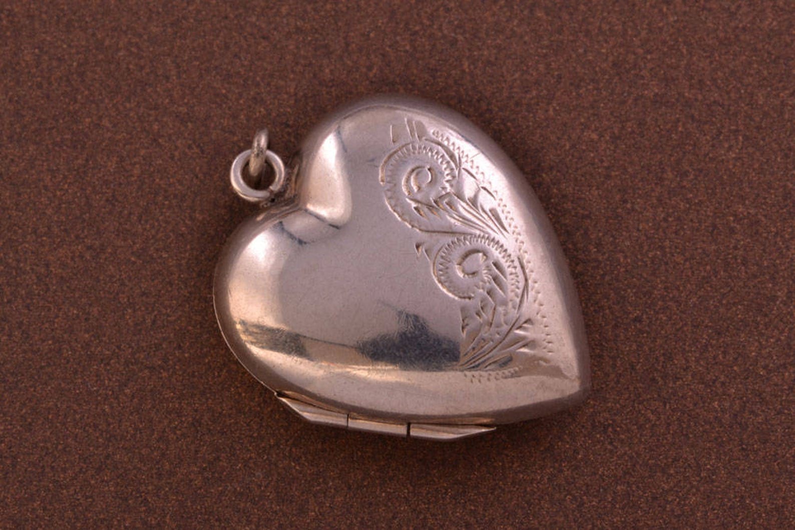Silver Vintage Opening Heart Locket (953a) - Etsy