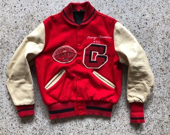 Football Letterman Jacket - Etsy