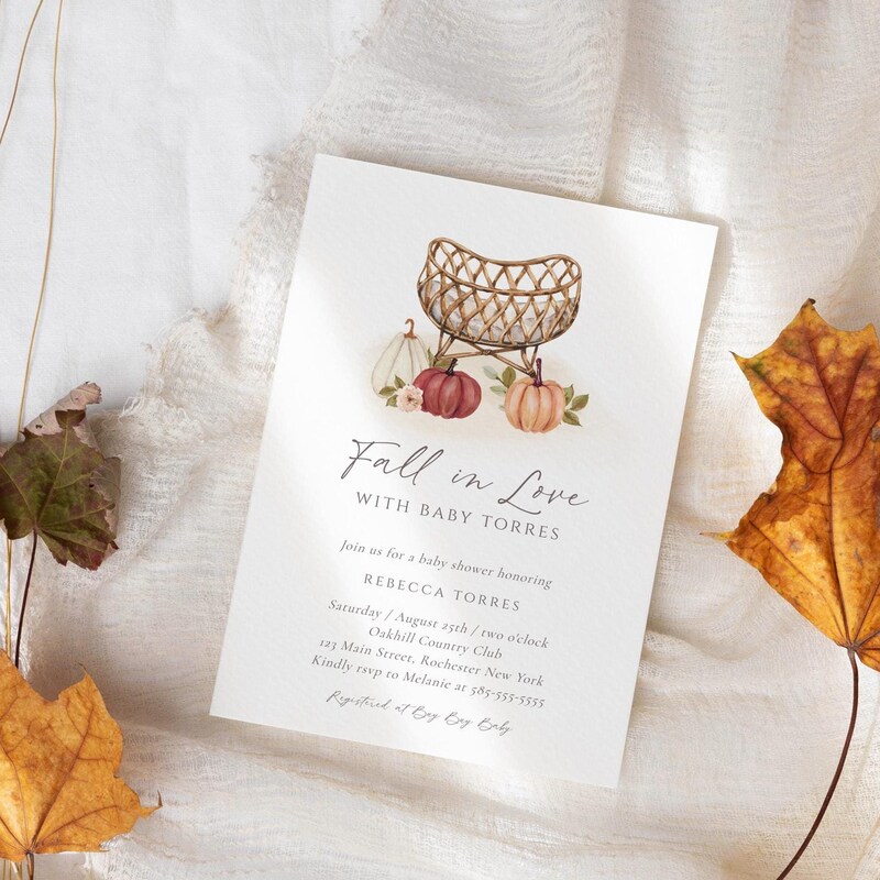 Fall in Love Invitation - Etsy
