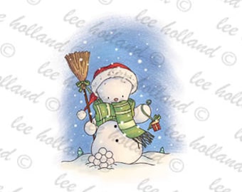 Winter Fun Digital Stamps Digistamps Clipart Instant - Etsy