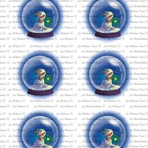 Snow Globe Printable Christmas Card Making Scrap Booking - Etsy