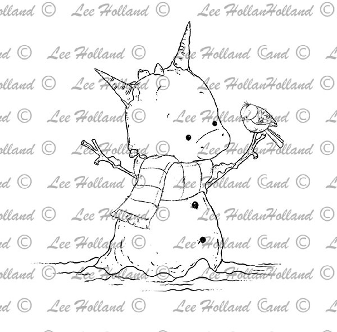 Dragon Snowman, Digital Stamp, Making, Stamp, Digi, Cute Digital Stamp ...