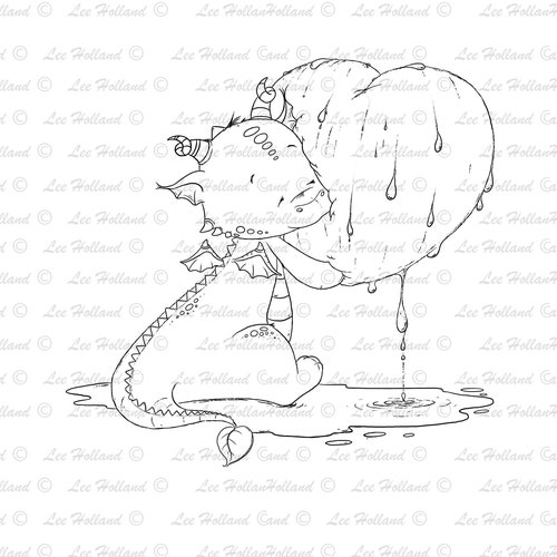 Digital Stamp Penguins Hugging Card Making Digi | Etsy