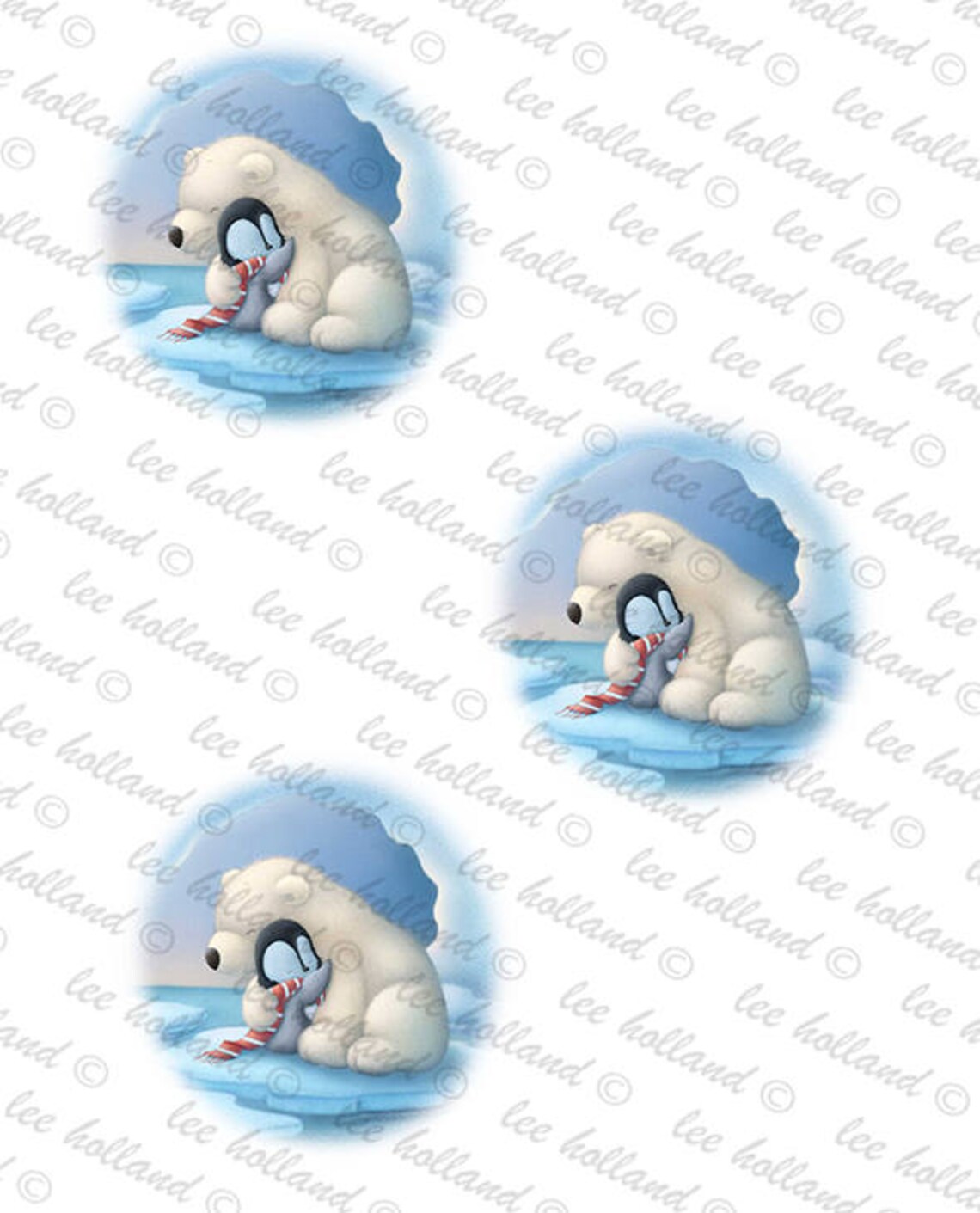 Polar Bear and Penguin printable art | Etsy