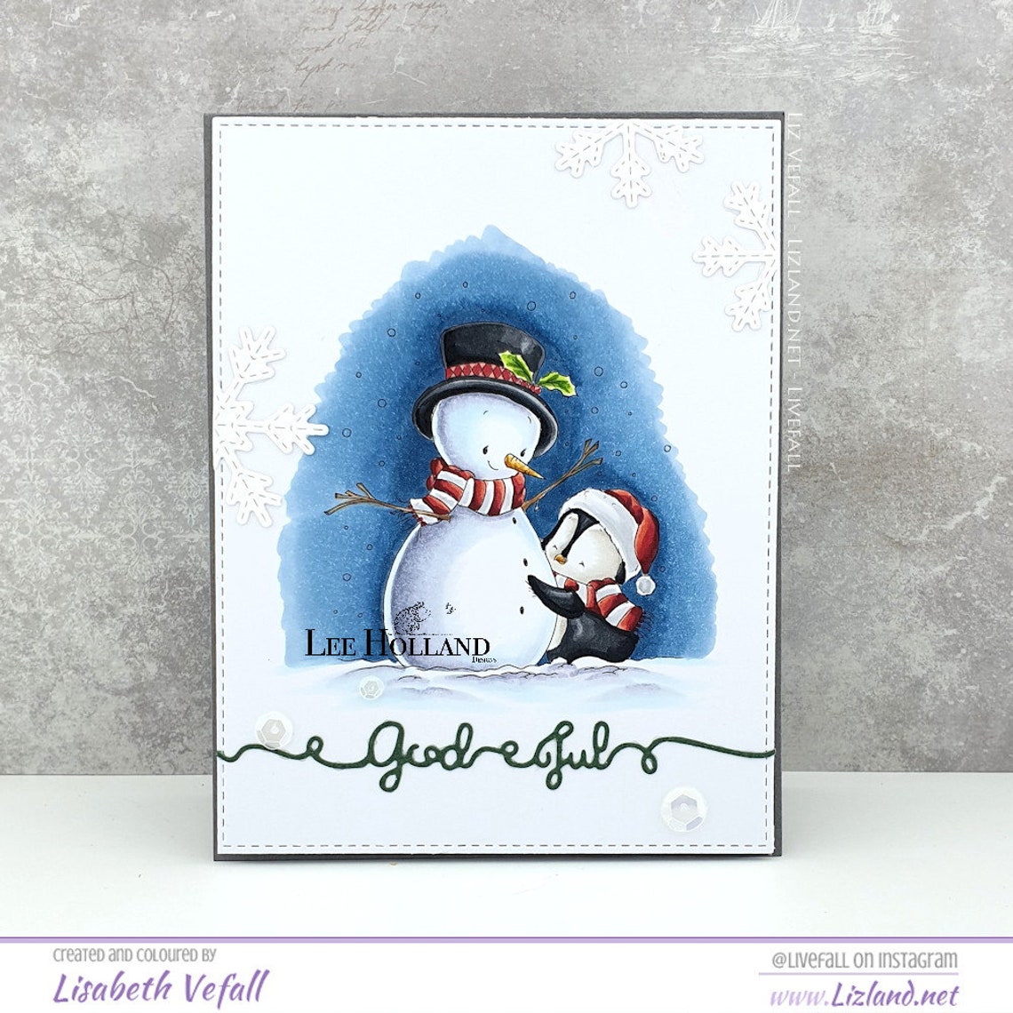 Digital Stamps Snowman With Penguin Card Making Colouring | Etsy