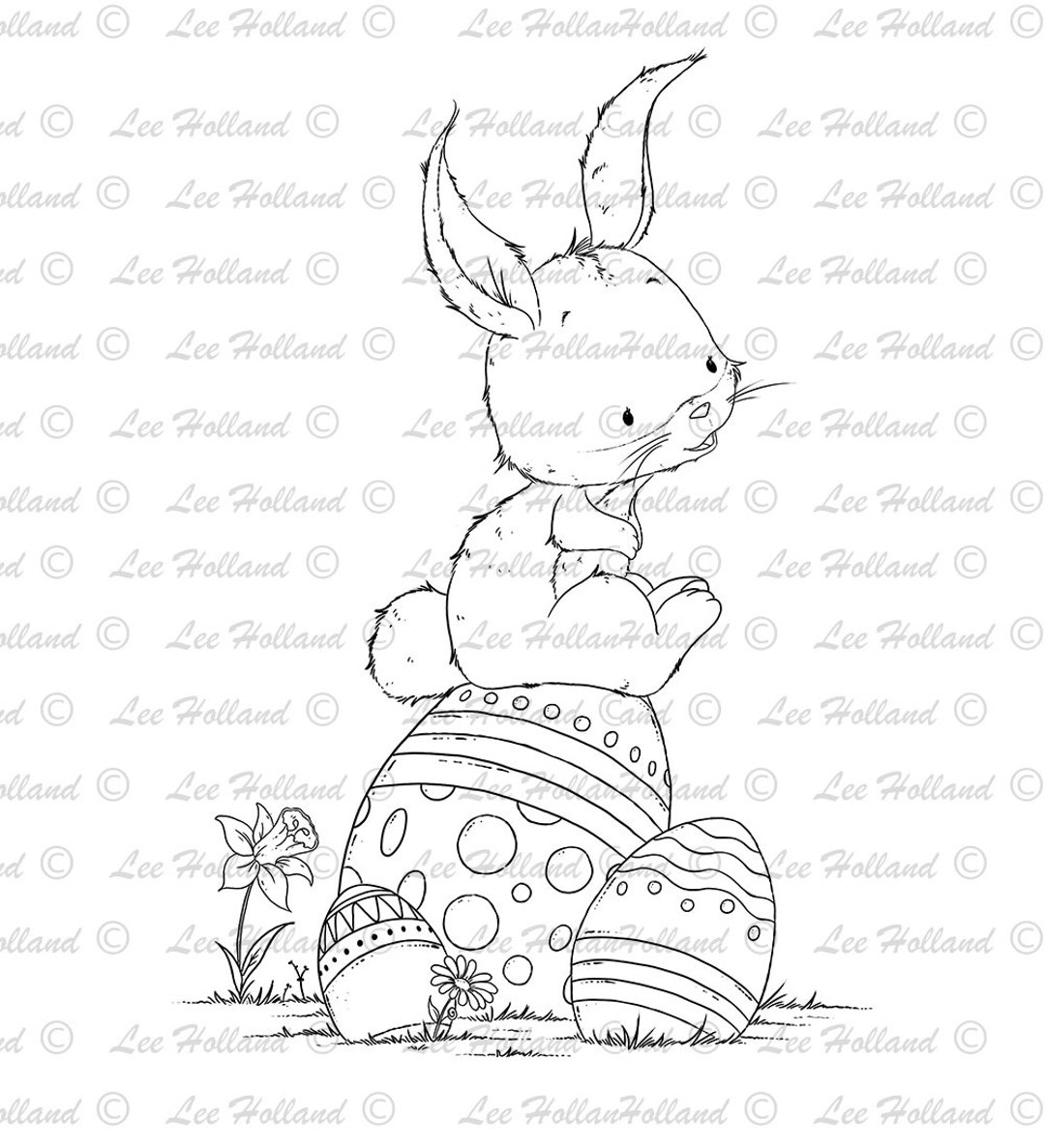 Easter Bunny, Card Making, Digital Stamp, Digi, Crafting, Bunny, Rabbit ...