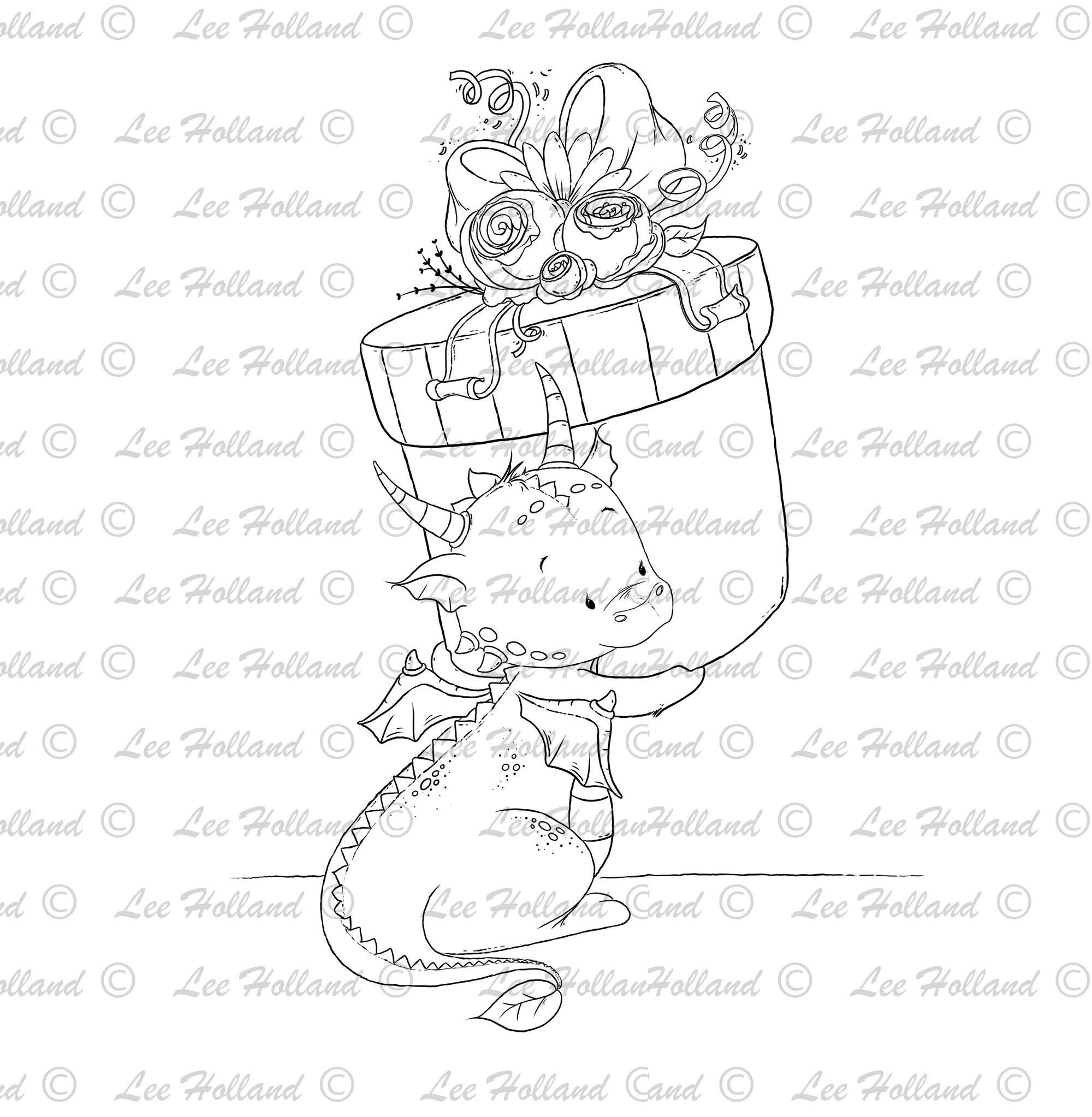 Digital StampSpecial Gift Dragon Card Making Digi | Etsy