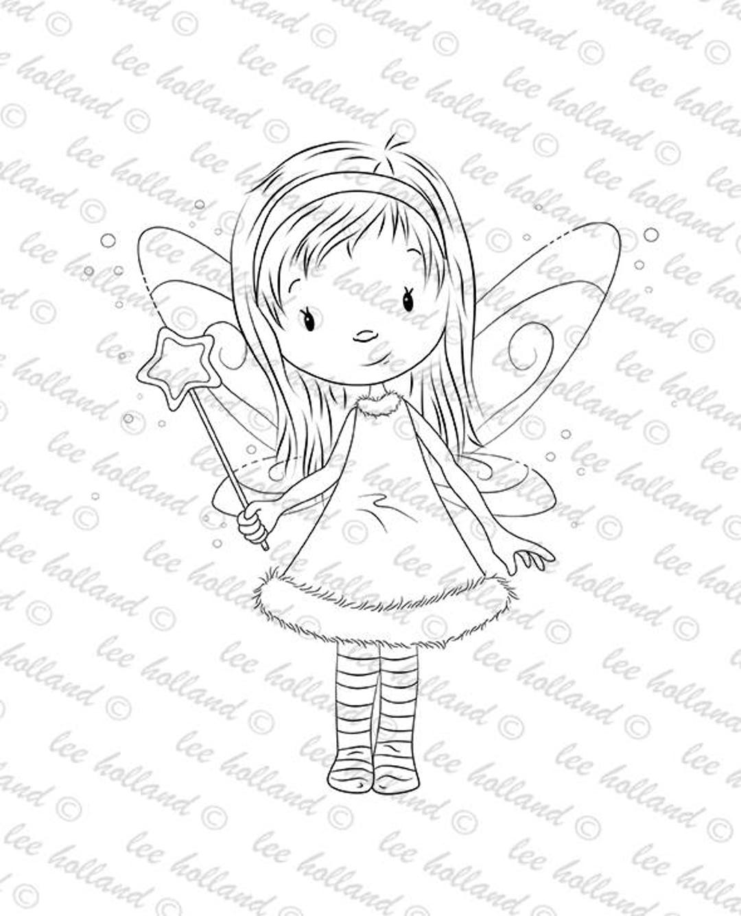 Fairy Digital Stamp, Card Making, Digi Stamp, Digital Stamps - Etsy