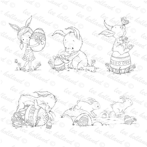 Easter Digi Collection Digital Stamps Card Making Scrap - Etsy UK