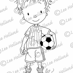 Digital Stamp Football Player Card Making - Etsy