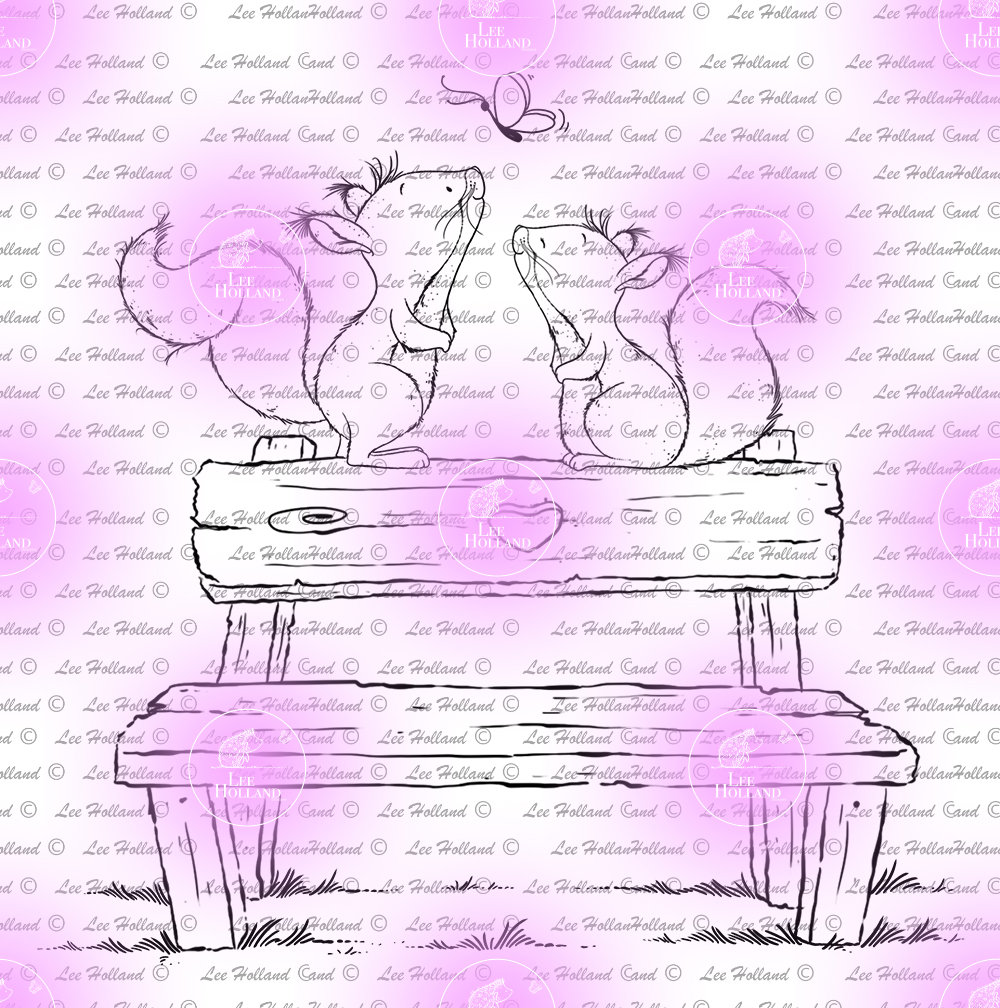 Park Bench Drawing Back View