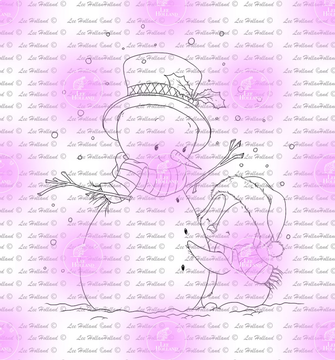 Digital Stamps, Snowman With Penguin, Card Making, Colouring Book, Cute ...