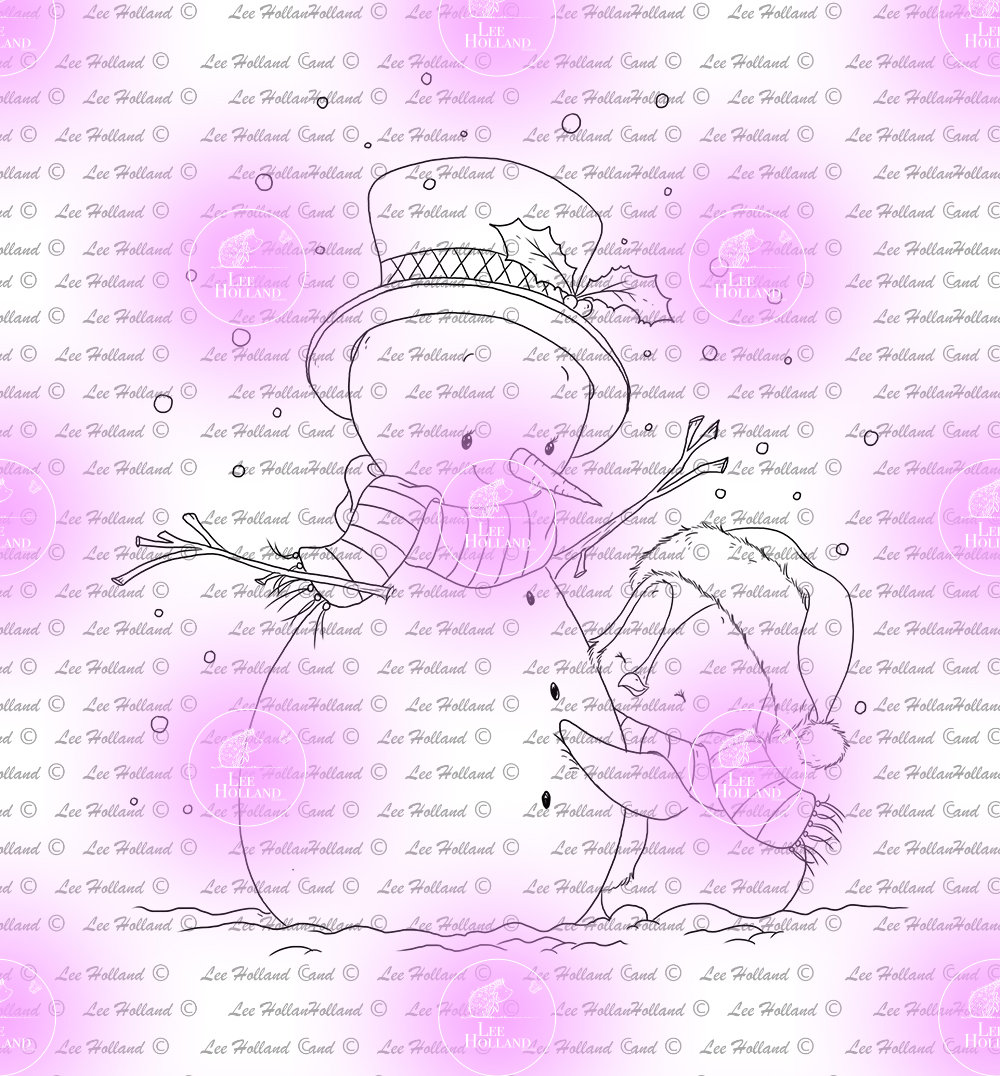 Digital Stamps, Snowman With Penguin, Card Making, Colouring Book, Cute ...