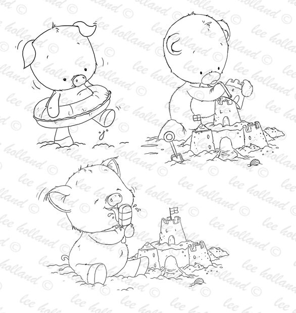 12 Summer Digital Bundle Digital Stamps Digi Cute Card - Etsy