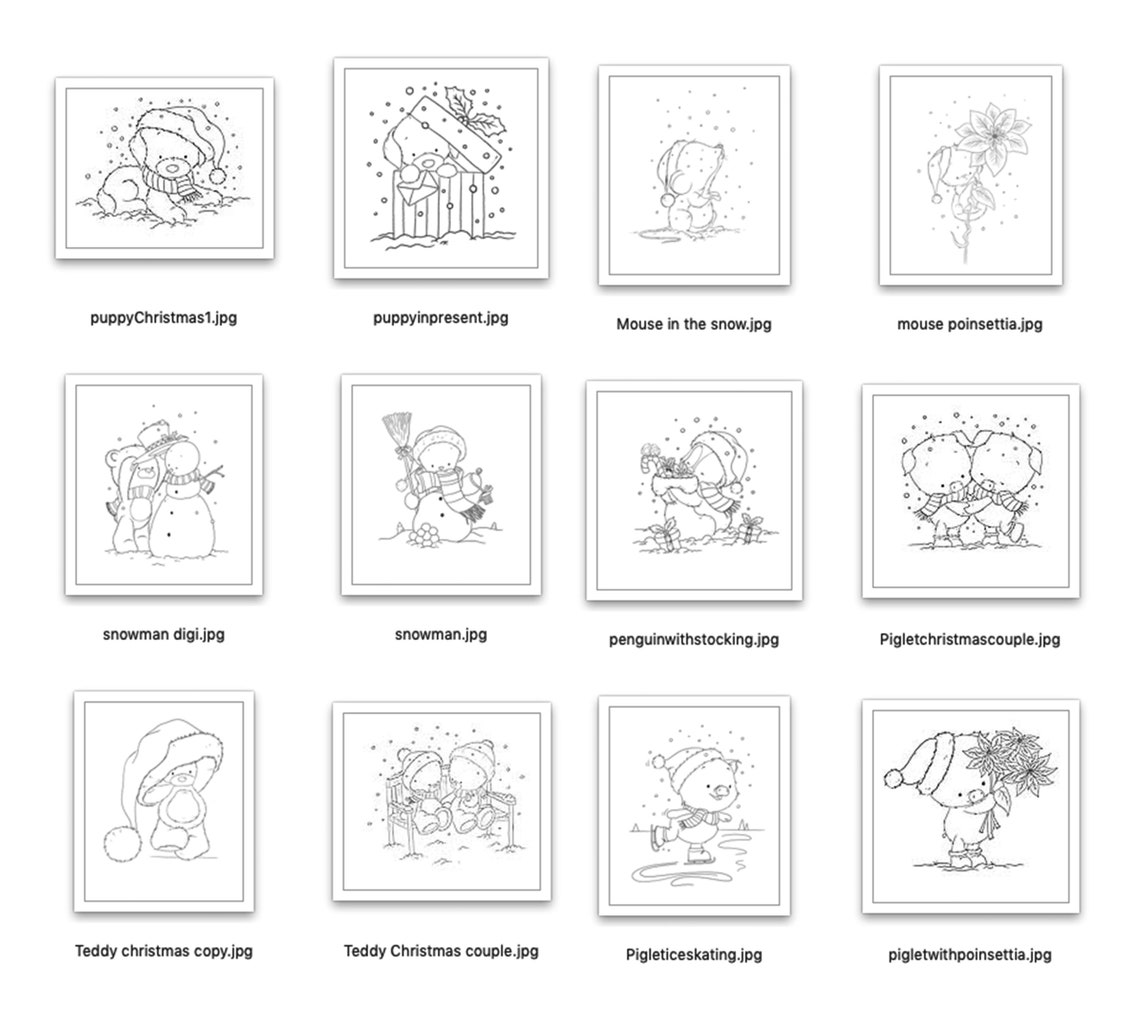 50 Ultimate Christmas Bundle Digital Stamps Card Making - Etsy