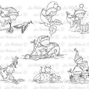 22 Dragons Digital Stamps Christmas Bundle, Card Making, Digital Stamp ...