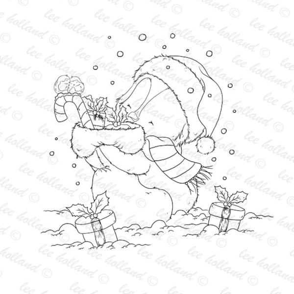 Christmas Digi Stamp - Etsy