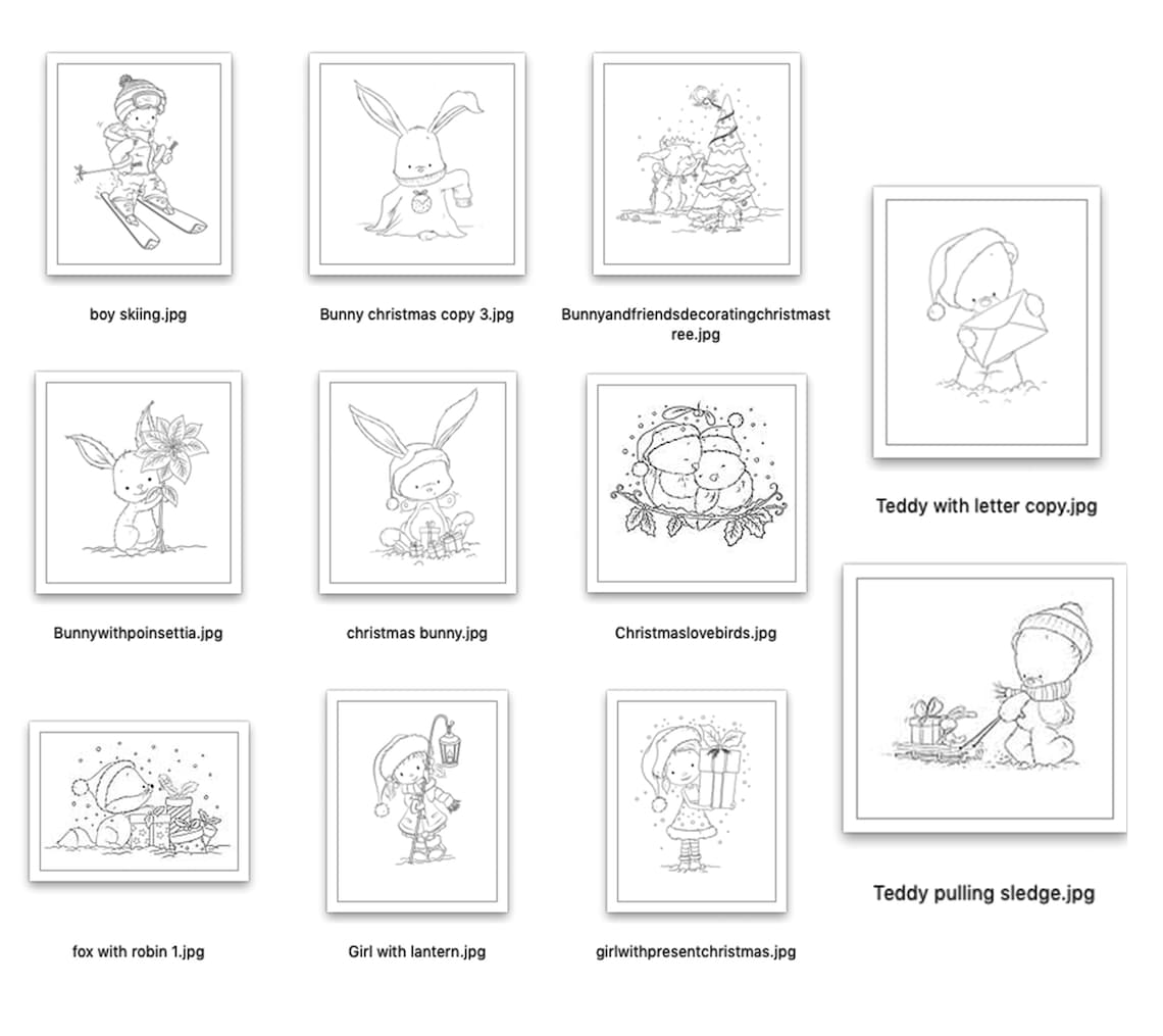 50 Ultimate Christmas Bundle Digital Stamps Card Making - Etsy