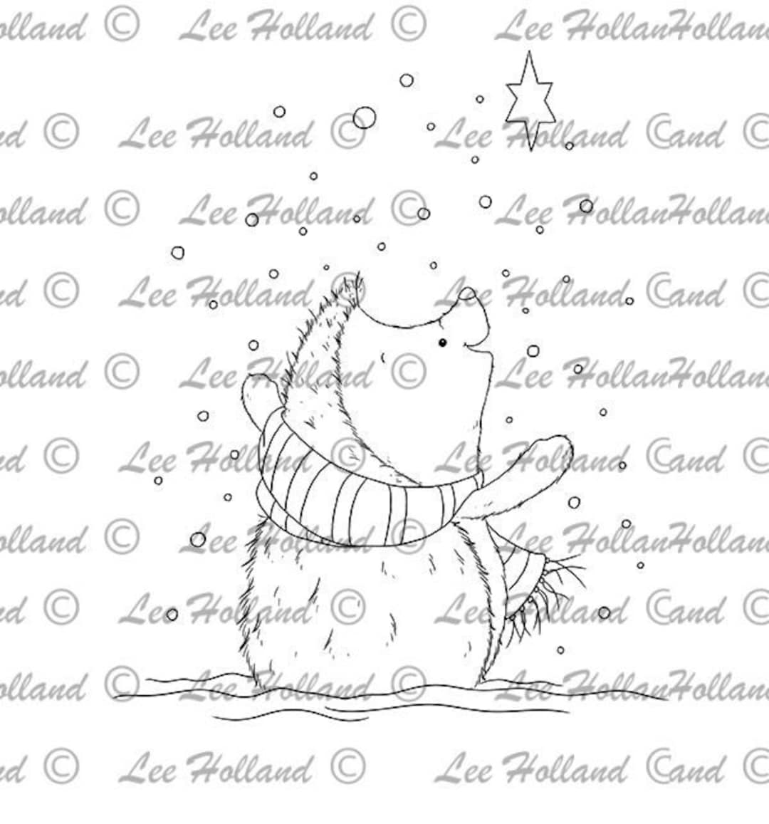 Christmas Hedgehog, Digital Stamp, Car Making, Colouring Book - Etsy