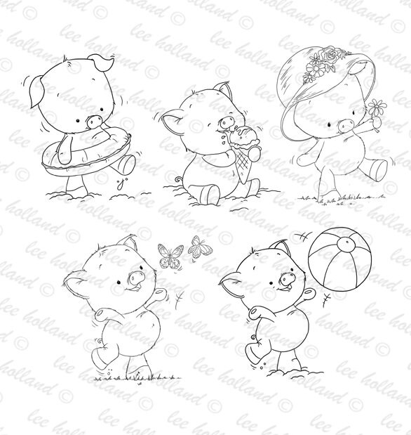 12 Summer Digital Bundle Digital Stamps Digi Cute Card - Etsy