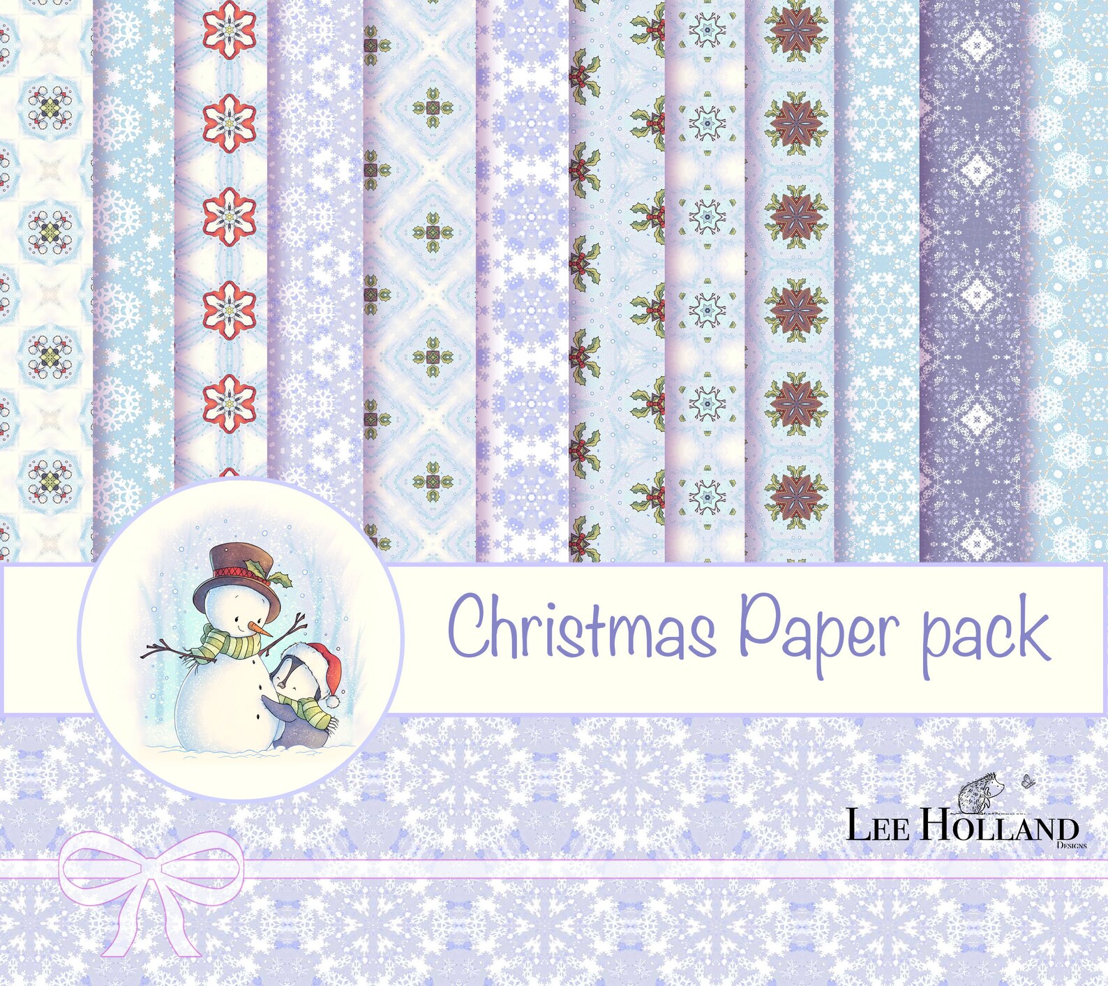 80 Digital Christmas Paper Pack Card Making Scrapbooking - Etsy