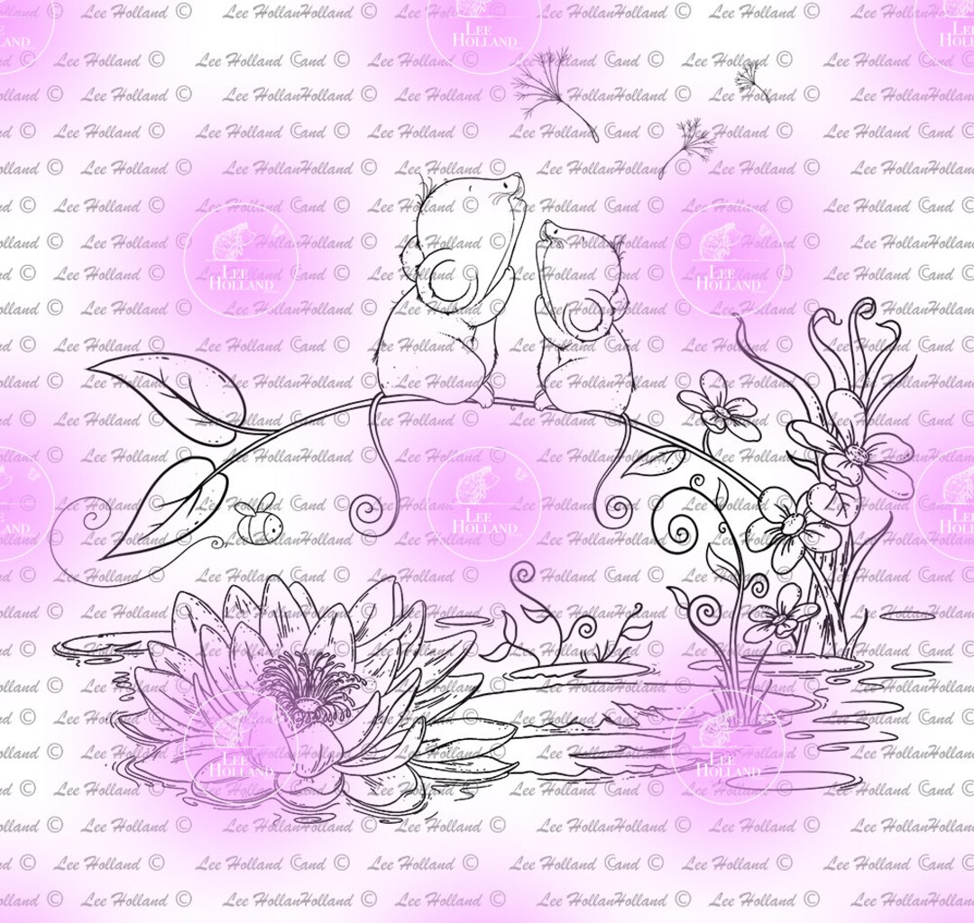 Make a Wish Mice, Digital Stamp, Card Making, Digi, Stamp, - Etsy