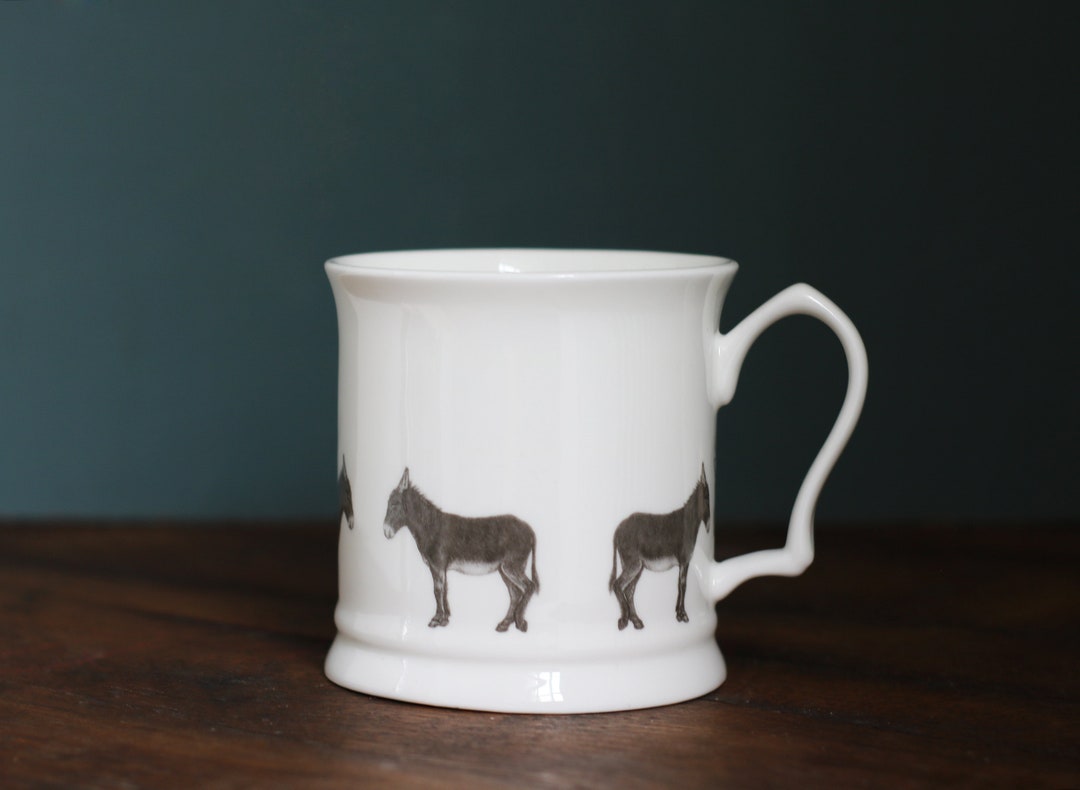 The Handsome Donkey Fine Bone China Tankard - Etsy