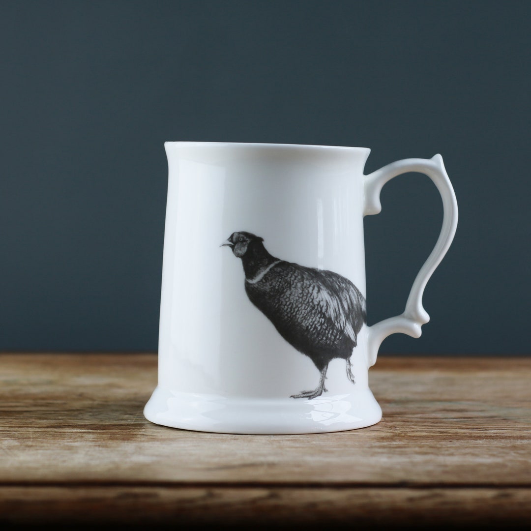 Pleasant Pheasant Fine Bone China Pint Tankard - Etsy UK
