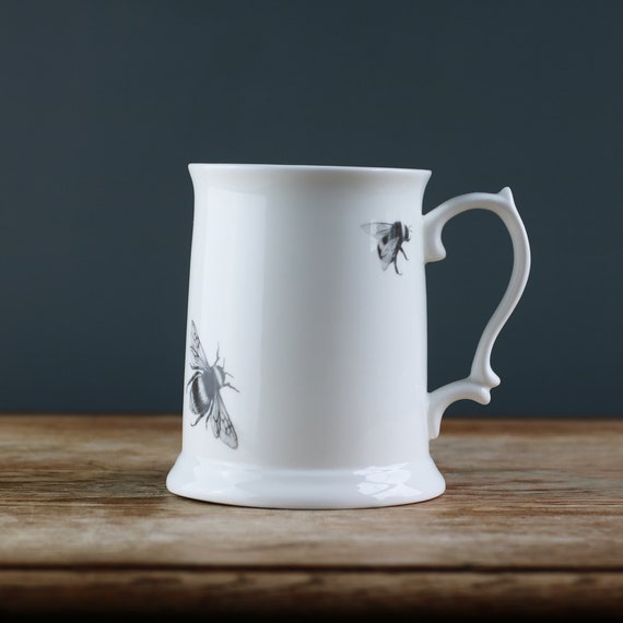 Bumble & Bee Fine Bone China Pint Tankard - Etsy