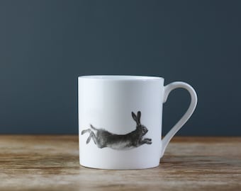 Running Hare Fine Bone China Teapot | Etsy