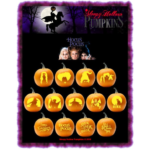 Pumpkin Carving Stencil - Etsy