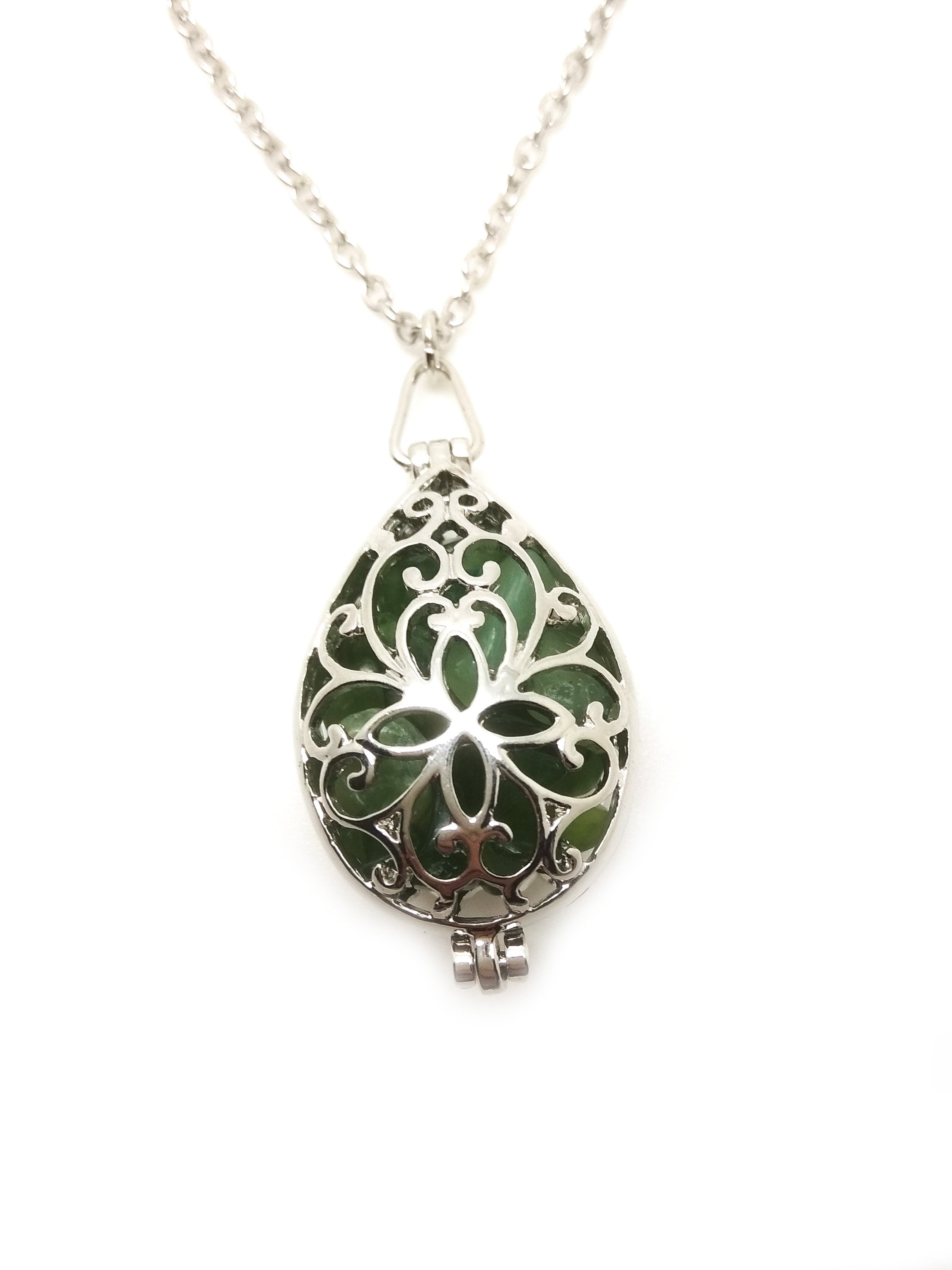 Jade Talisman Amulet Locket Necklace Gemstone Medallion Necklace With ...