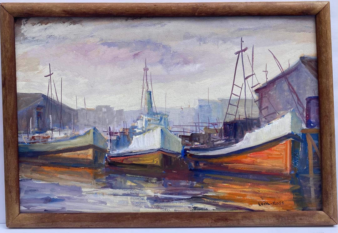 Harry Leith-ross (1886-1973) Harbor Watercolor Painting - Etsy
