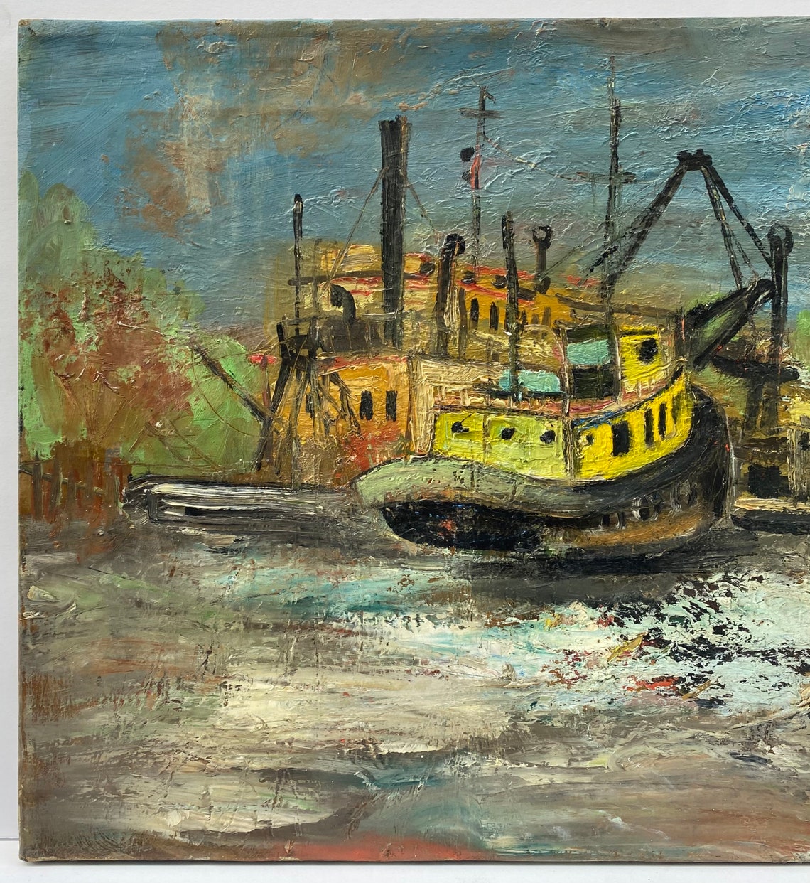 Samuel Halpert 1884-1930 New York Harbor Oil Painting - Etsy