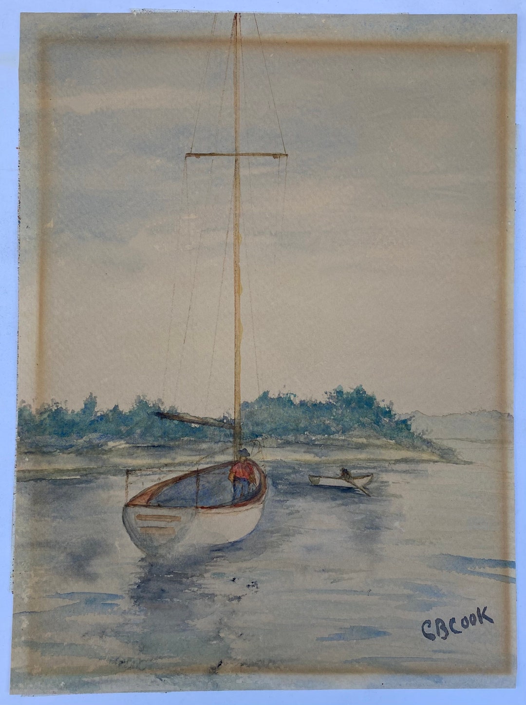 Charles Bayley Cook (1882-1932) Maine Watercolor Painting Landscape - Etsy