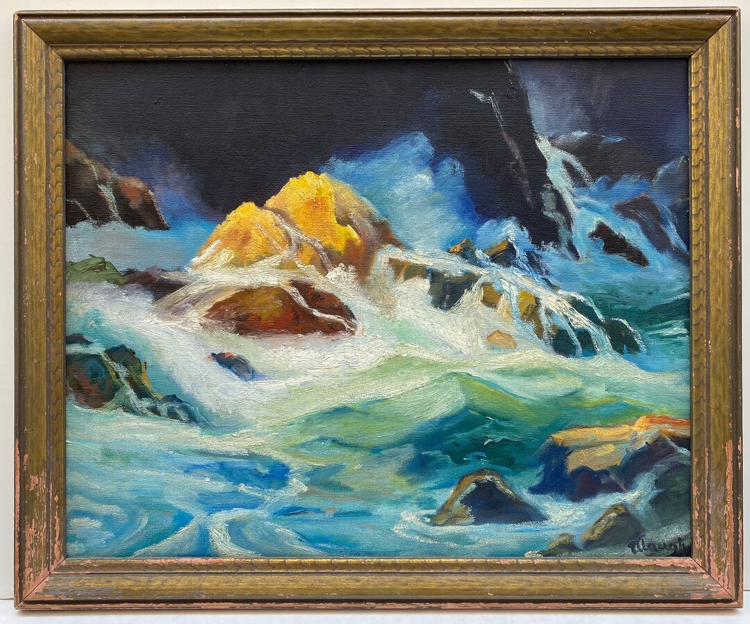 Frederick Judd Waugh 1861-1940 Ocean Oil Painting - Etsy