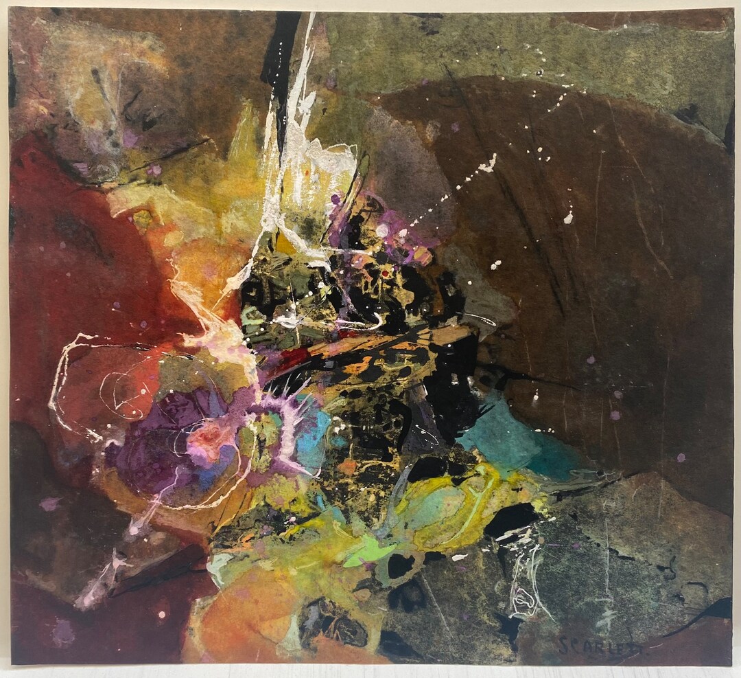 Rolph Scarlett 1889-1984 NY Abstract Watercolor Painting - Etsy