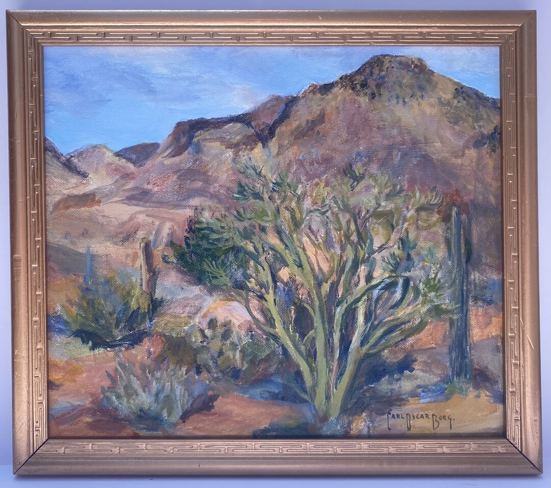 Carl Oscar Borg 1879-1947 Desert Oil Painting - Etsy