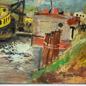 Samuel Halpert (1884-1930) New York Harbor Oil Painting - Etsy